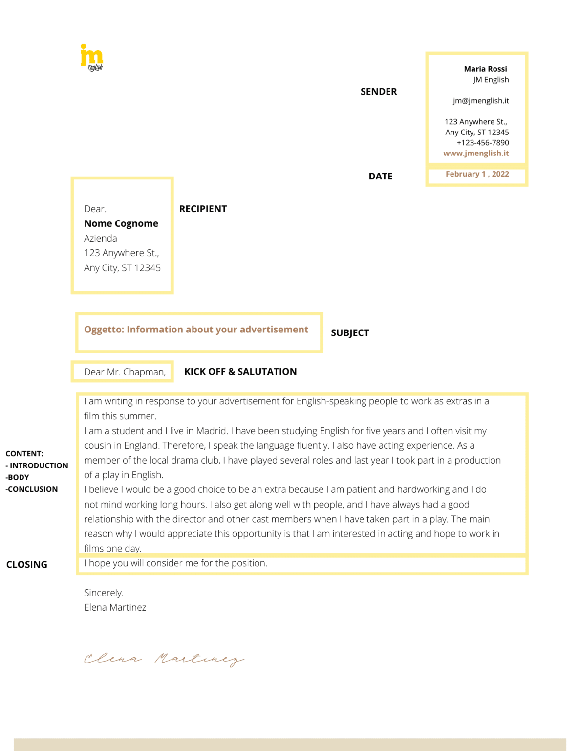 Lettera formale in inglese: come scrivere una email o lettera formale ...